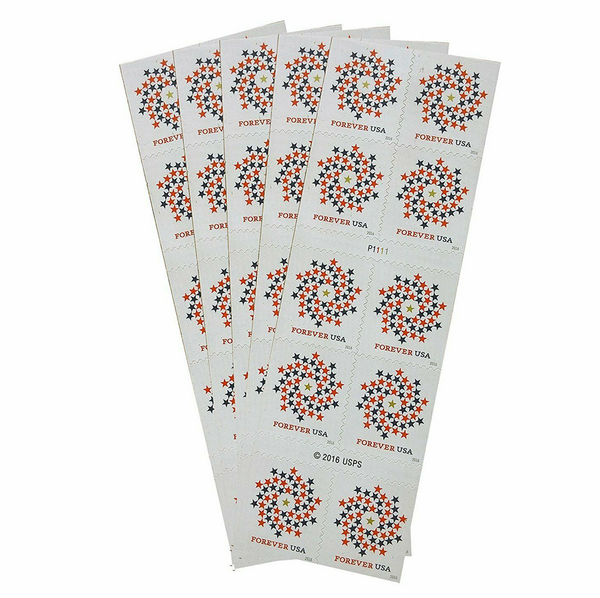 USPS Patriotic Spiral Forever Postage Stamps on Sale! – The Cheap Stamps