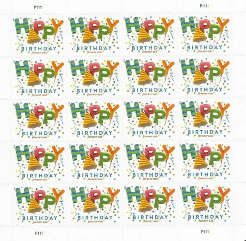 Happy Birthday Forever First Class Postage Stamps – The Cheap Stamps