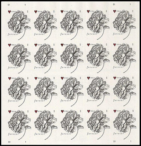 USPS Vintage Rose Forever Postage Stamps – The Cheap Stamps