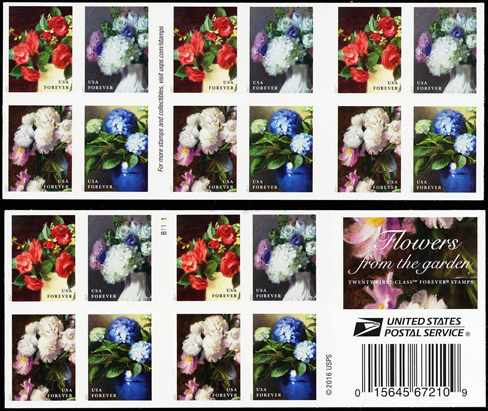 USPS 2016 Flowers From the Garden Forever Postage Stamps – The Cheap Stamps