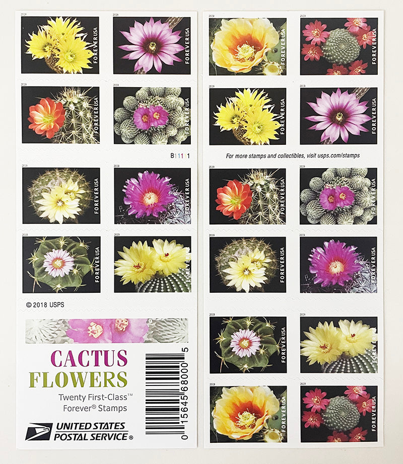 USPS Cactus Flowers Forever Postage Stamps – The Cheap Stamps