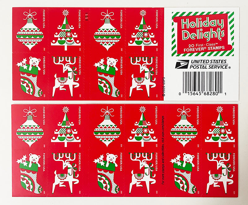 USPS Holiday Delights Forever Postage Stamps – The Cheap Stamps