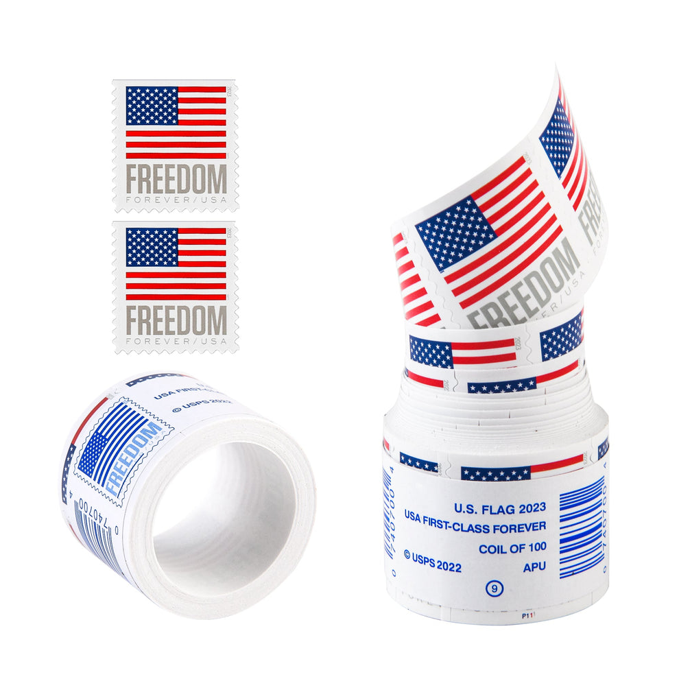 USPS 2023 US Flags Forever Postage Stamps – The Cheap Stamps