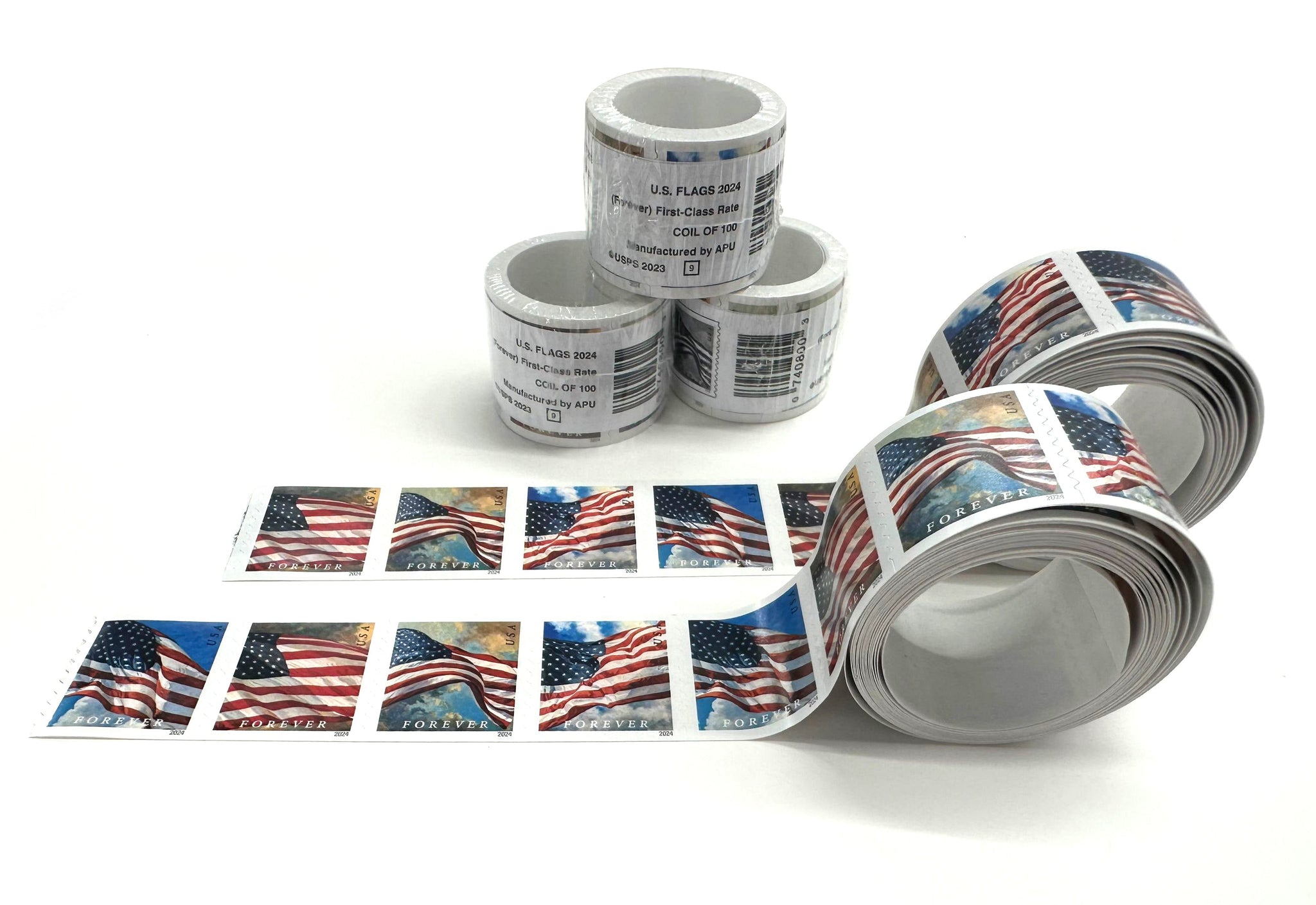 USPS 2024 US Flags Forever Postage Stamps – The Cheap Stamps