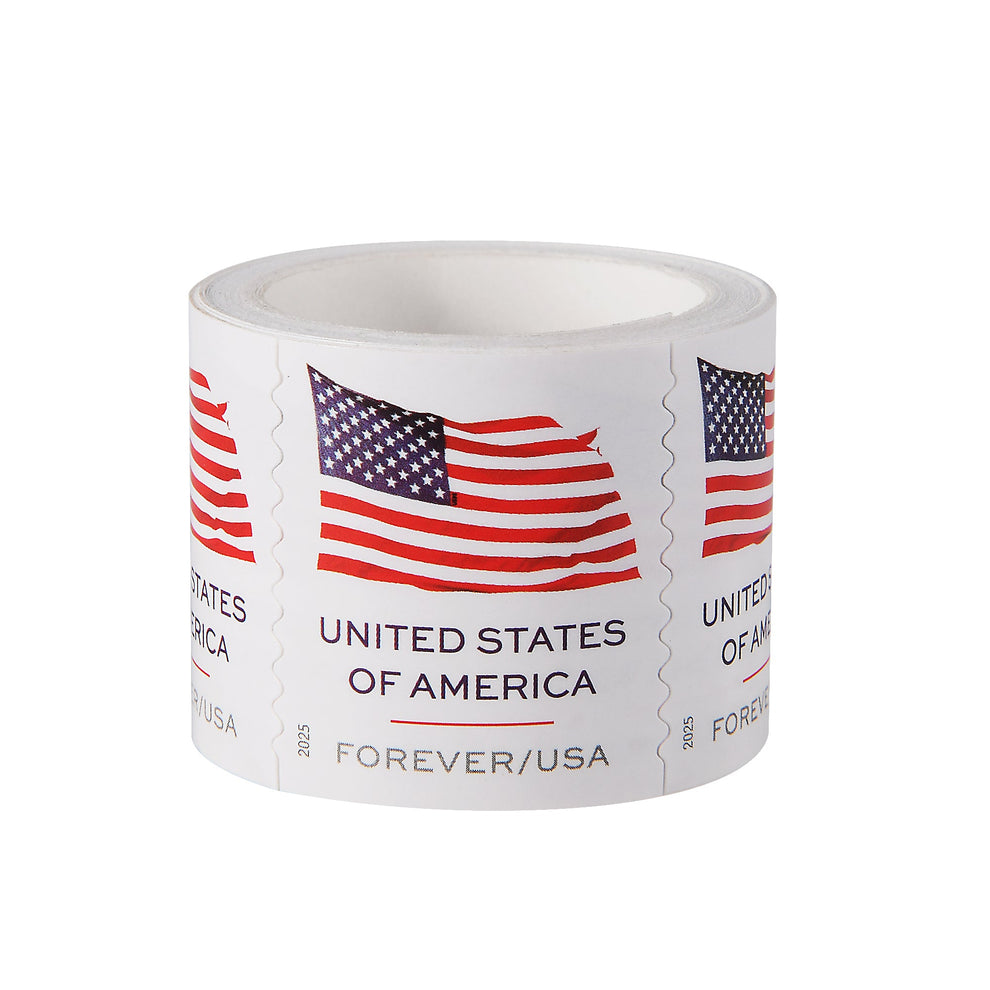 USPS 2025 US Flags Forever Postage Stamps – The Cheap Stamps