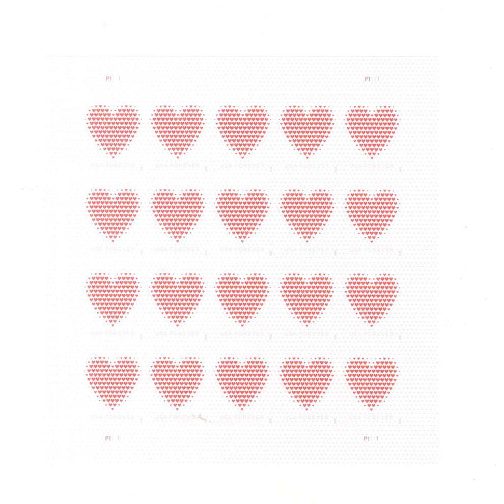 USPS Made of Hearts Forever Postage Stamps – The Cheap Stamps
