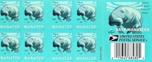 USPS Save Manatees Forever Postage Stamps – The Cheap Stamps